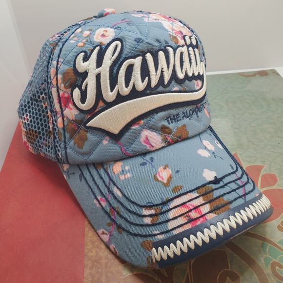 Robin Ruth | Accessories | Robin Ruth Hawaiian Embroidered Trucker Mesh ...